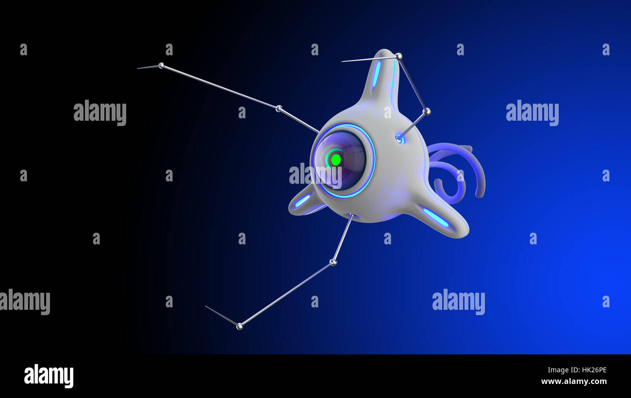Nano robot 3D render Stock Photo - Alamy