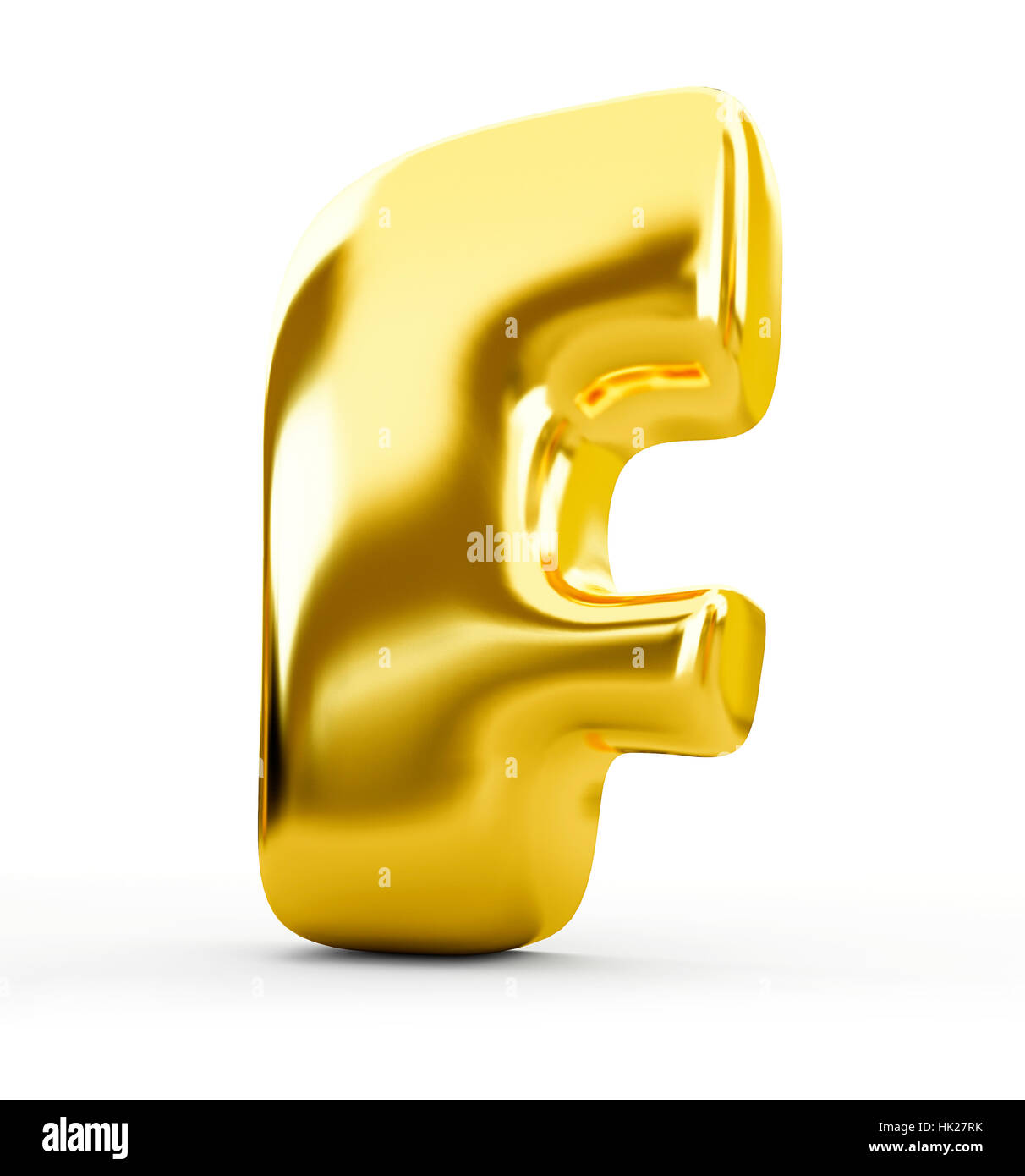3d blue metal letter F isolated white background Stock Photo - Alamy