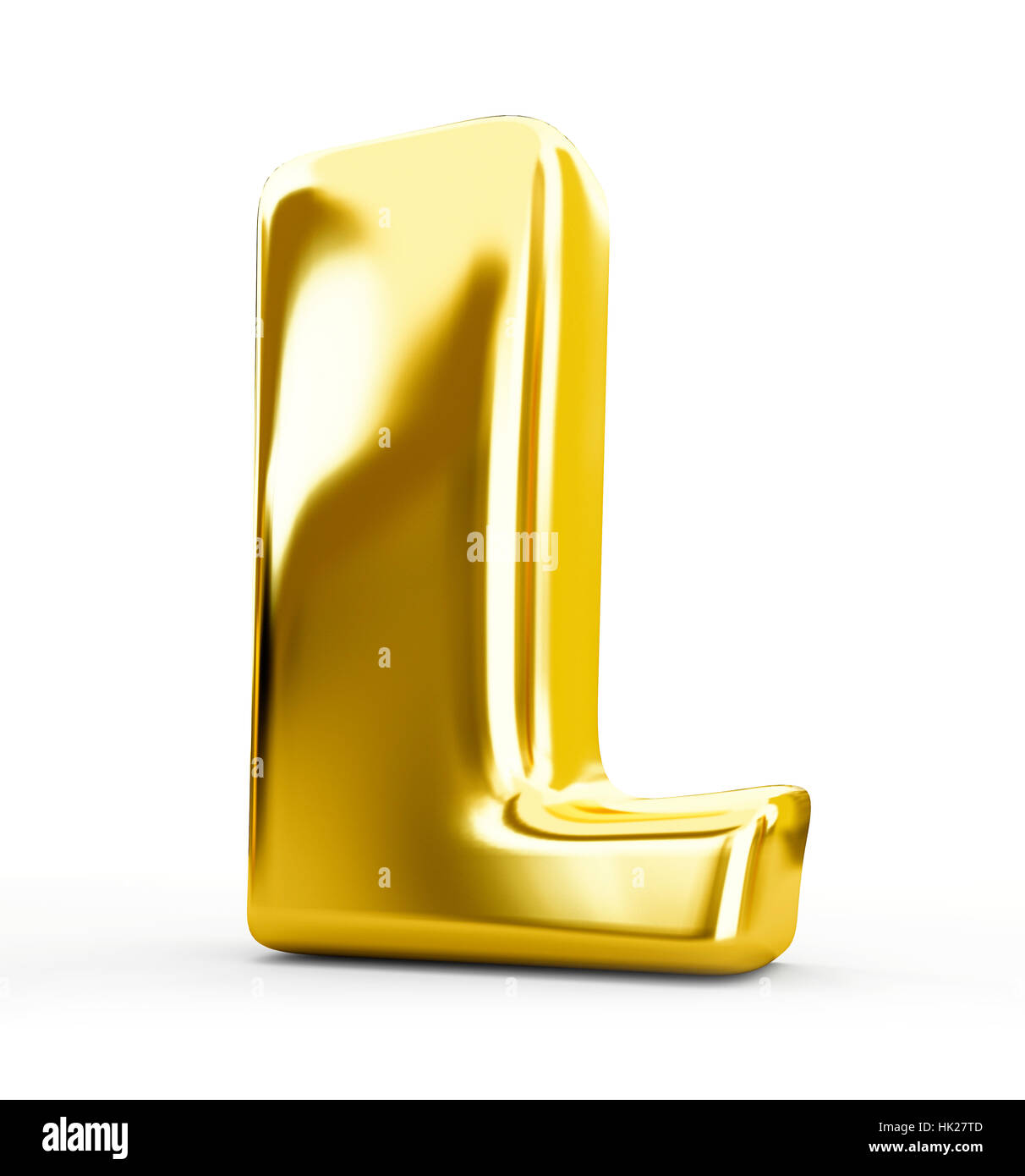 3d blue metal letter L isolated white background Stock Photo - Alamy