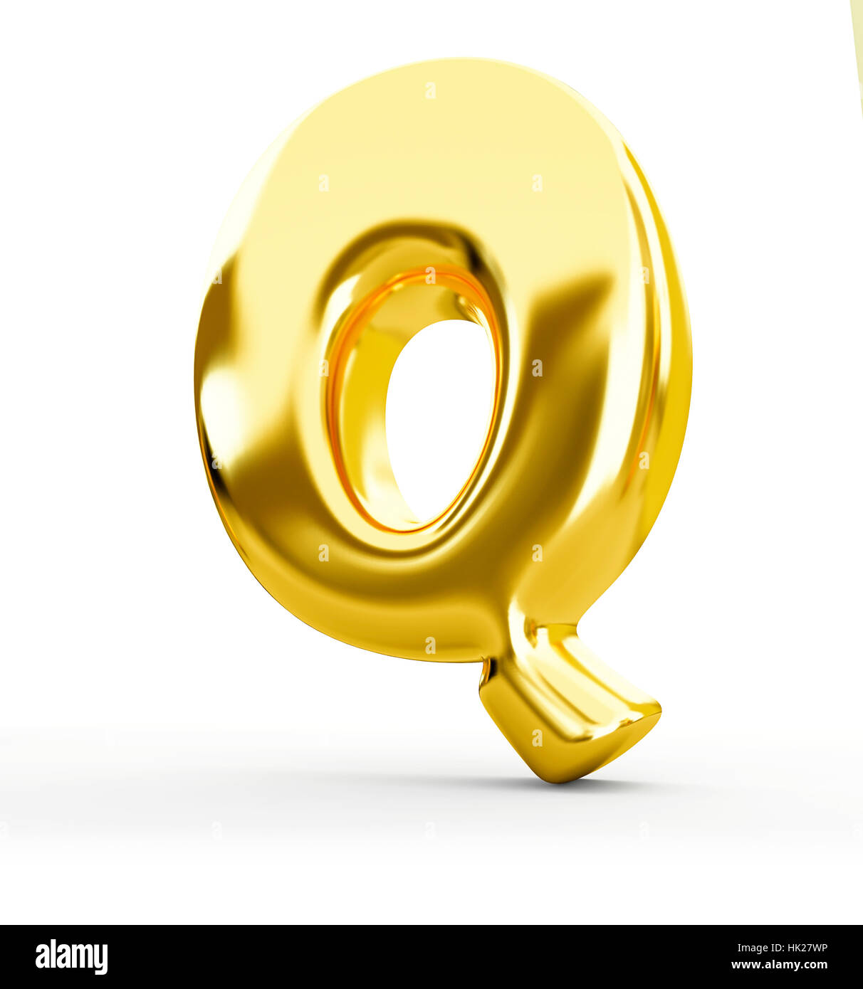 3d blue metal letter Q isolated white background Stock Photo - Alamy