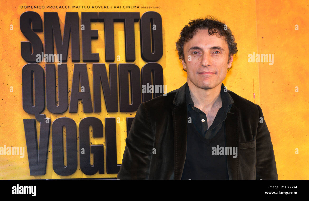 Roma, Italy. 24th Jan, 2017. Valerio Aprea attends a photocall for ...
