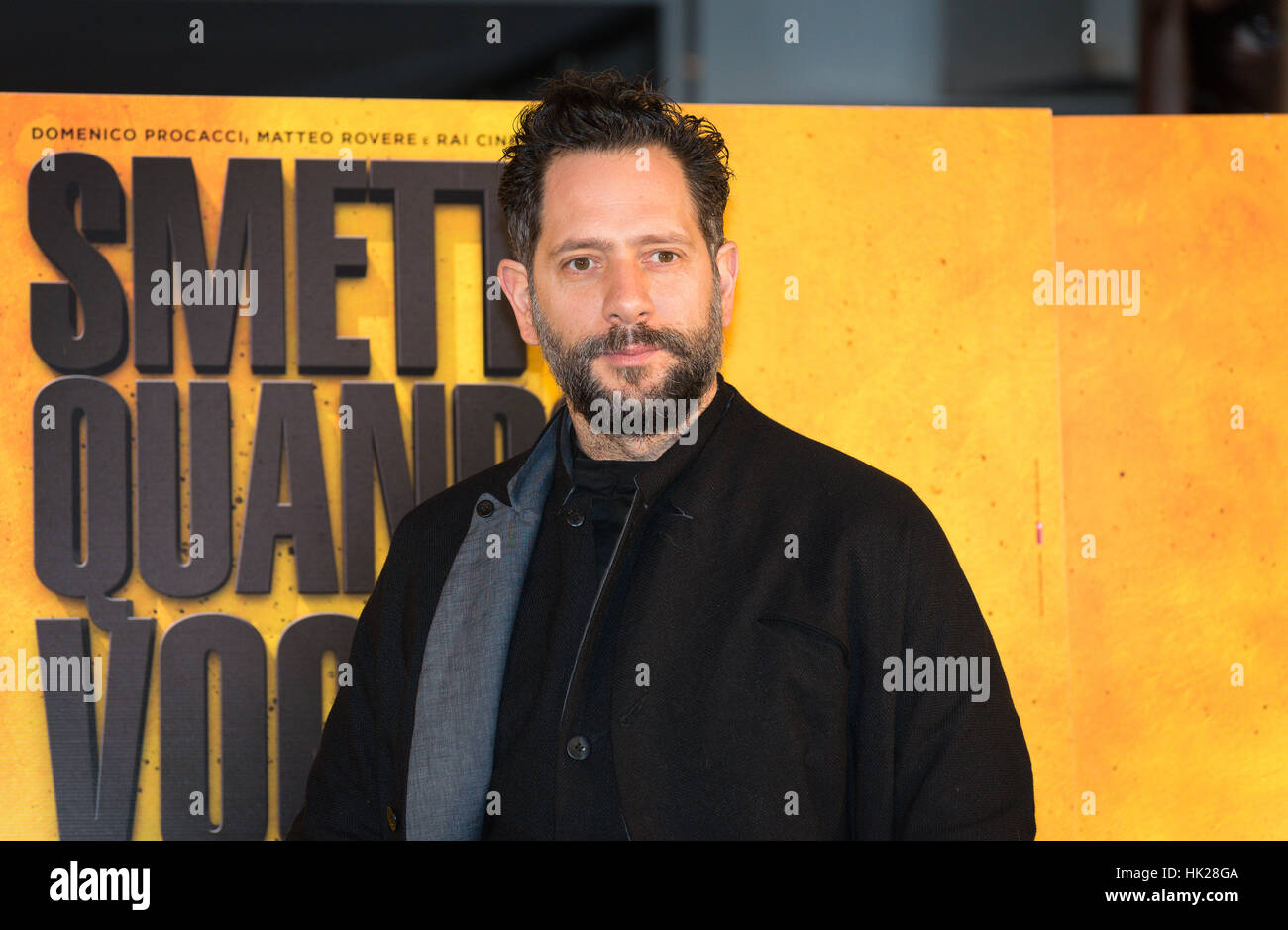 Roma, Italy. 24th Jan, 2017. Lorenzo Lavia attends a photocall for ...