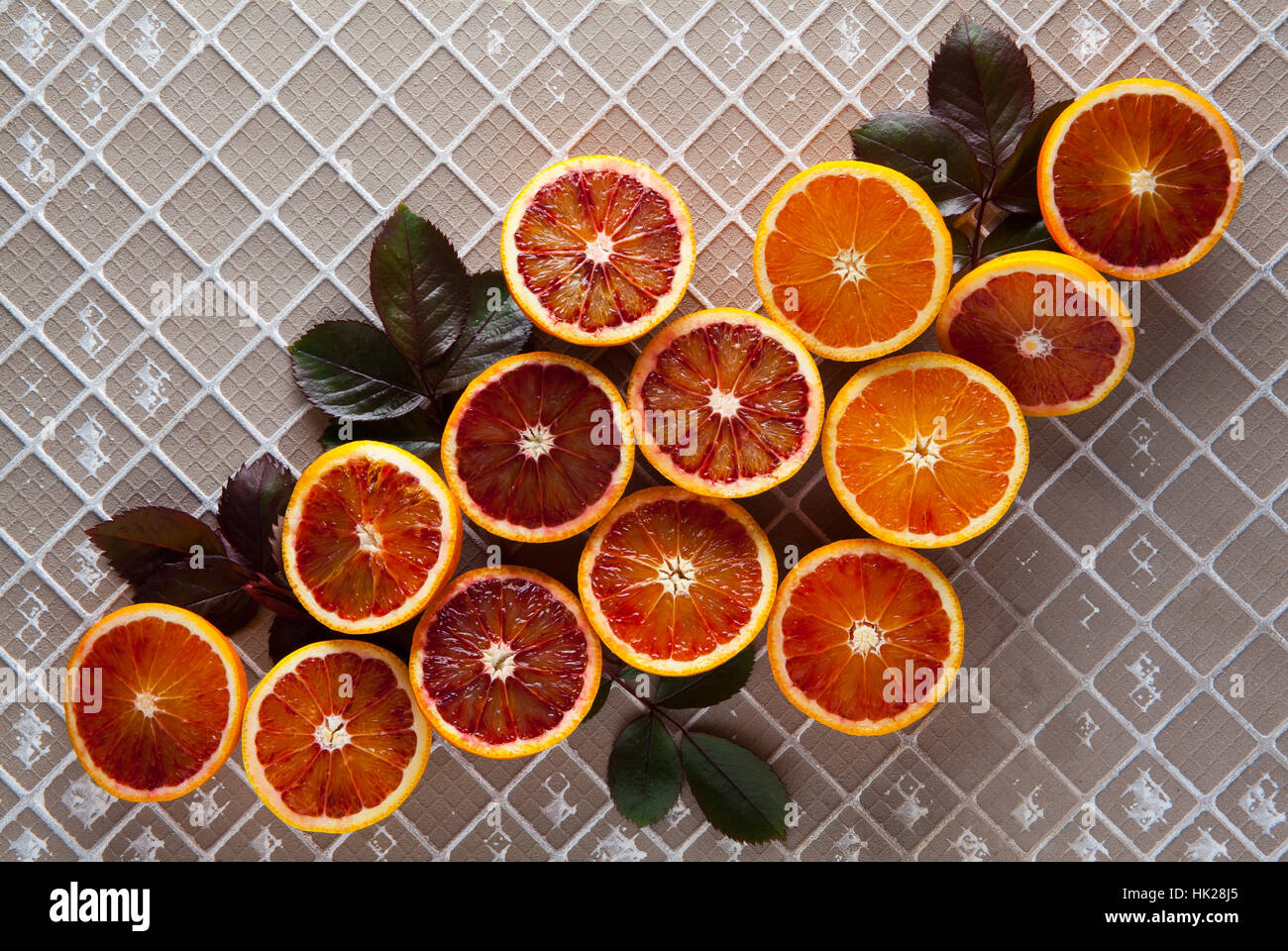 group oranges fruit cut Stock Photo - Alamy