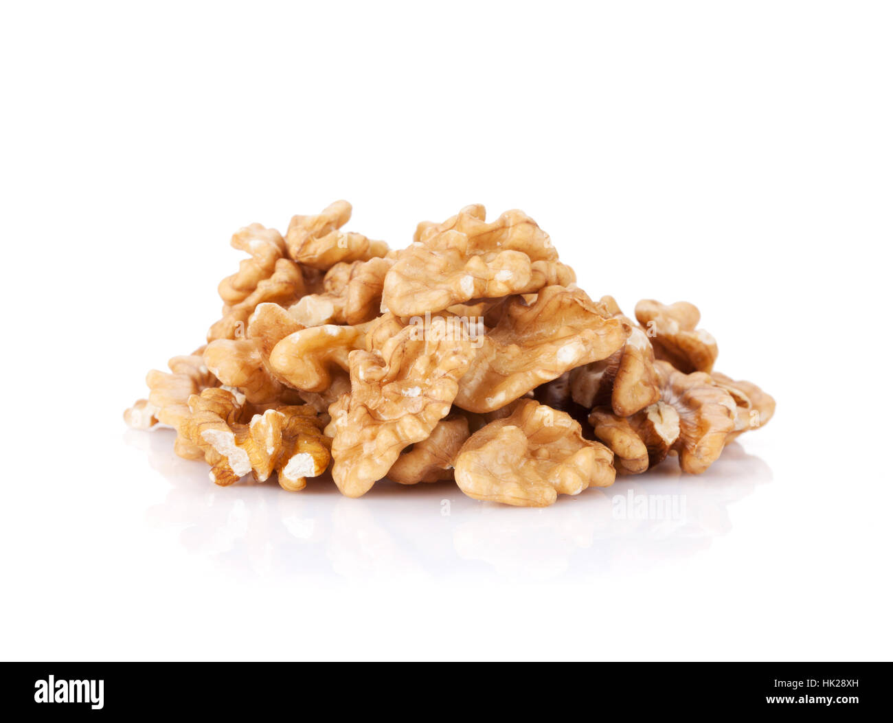 Walnut nuts. Isolated on white background Stock Photo - Alamy