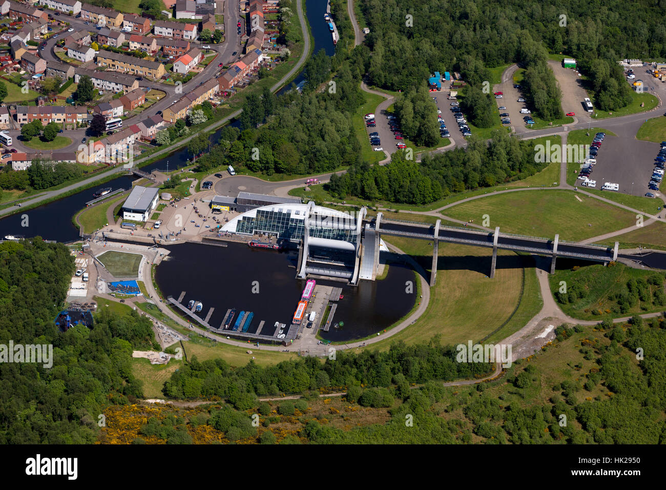 Falkirk wheel aerial hi-res stock photography and images - Alamy