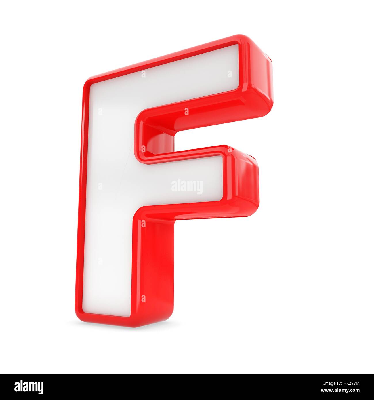 3d black plastic letter F isolated white background Stock Photo - Alamy
