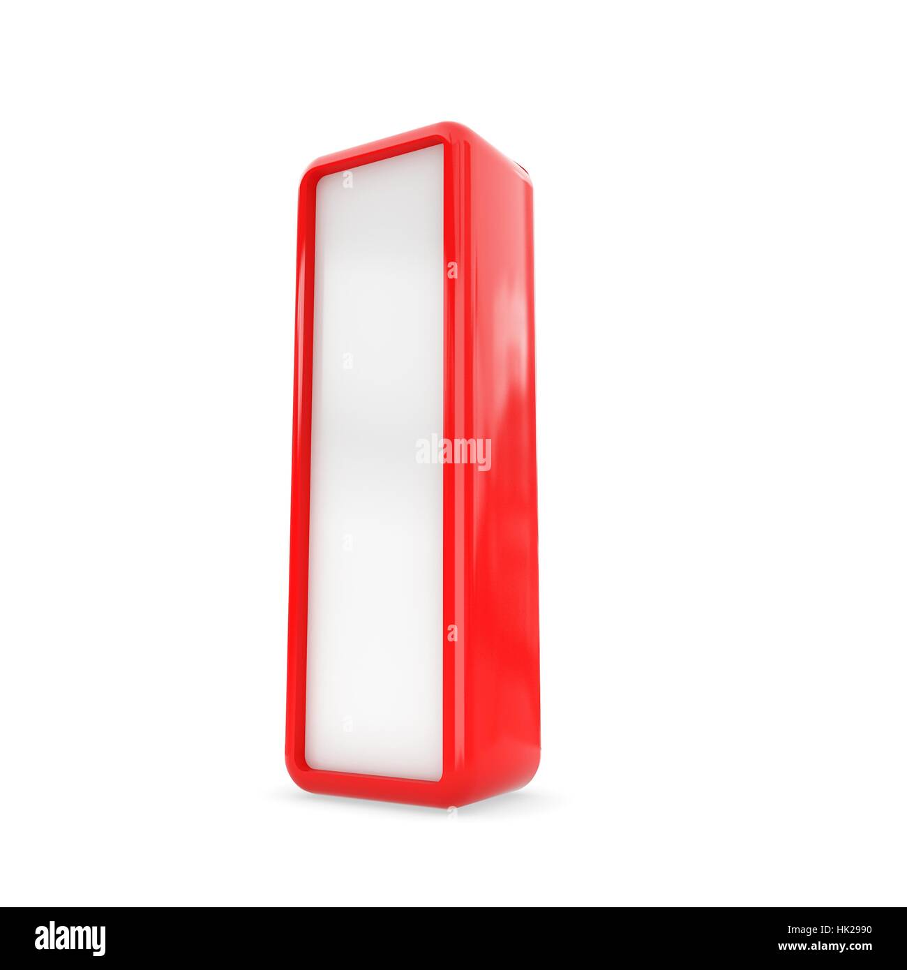 3d black plastic letter I isolated white background Stock Photo - Alamy