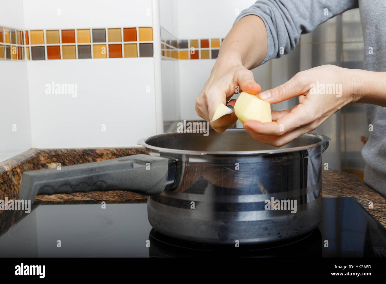 Woman eating stew hi-res stock photography and images - Alamy