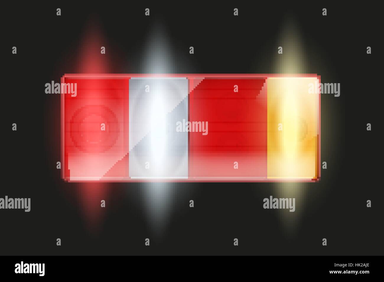 Rectangular car taillight Stock Vector Image & Art - Alamy