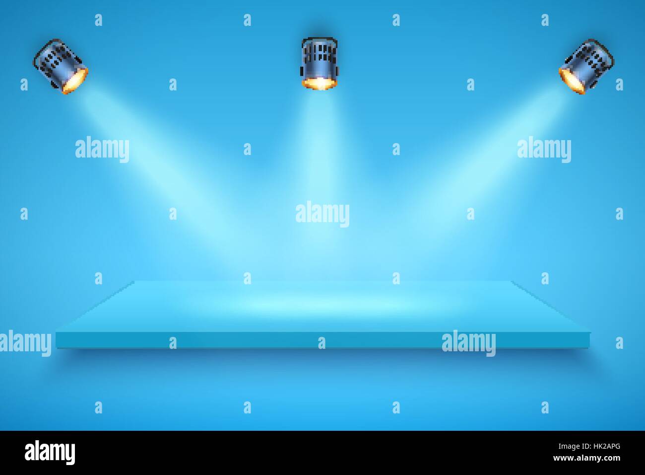 Empty wall blue color Stock Vector Images - Alamy