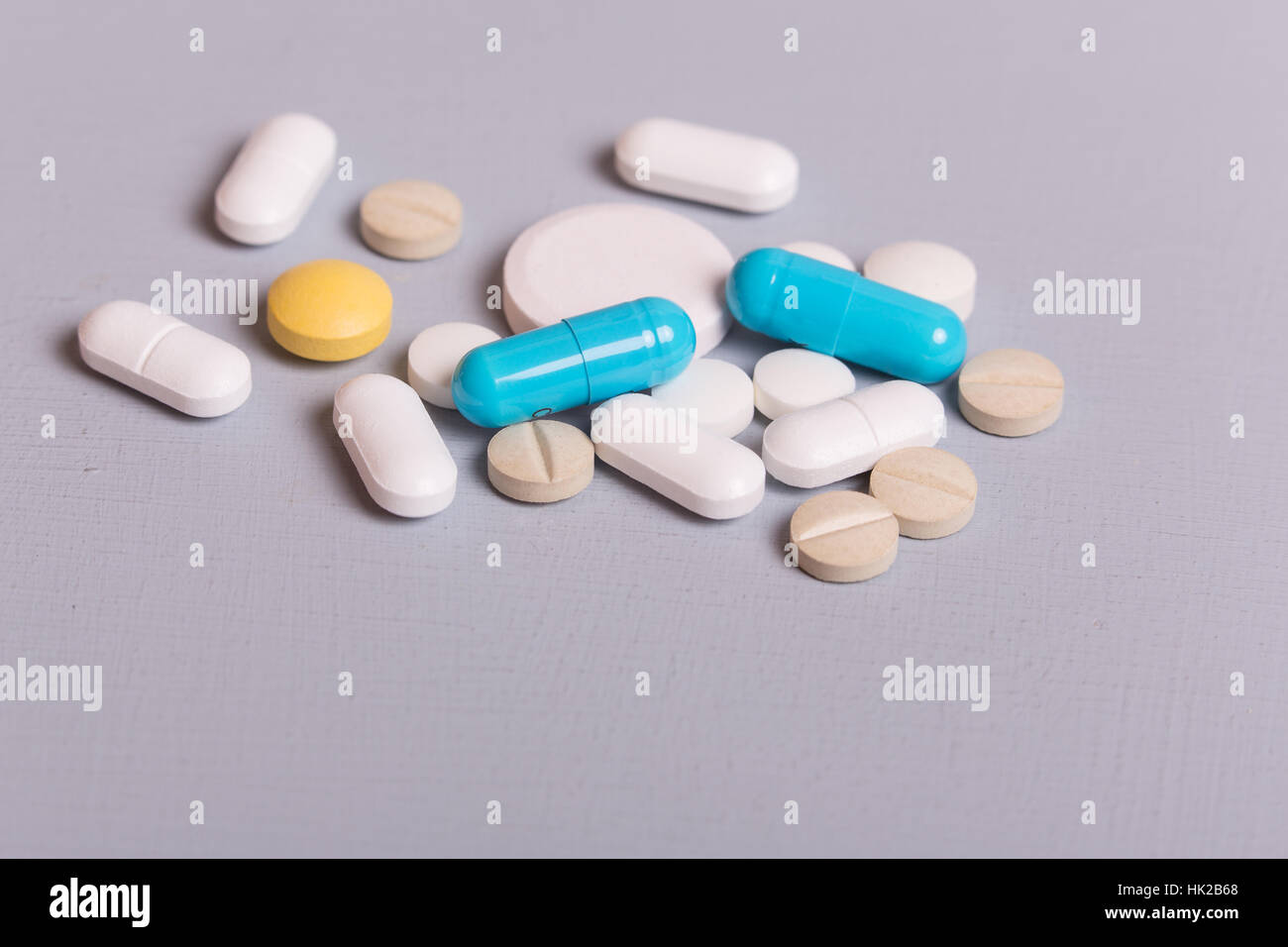 different Tablets pills capsule heap mix therapy drugs Stock Photo - Alamy