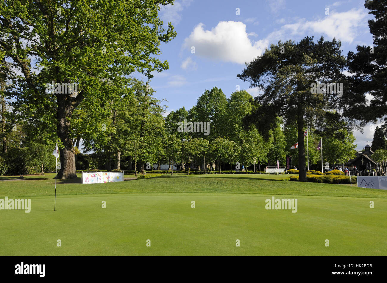 18th green on the bernard hunt course hi-res stock photography and ...