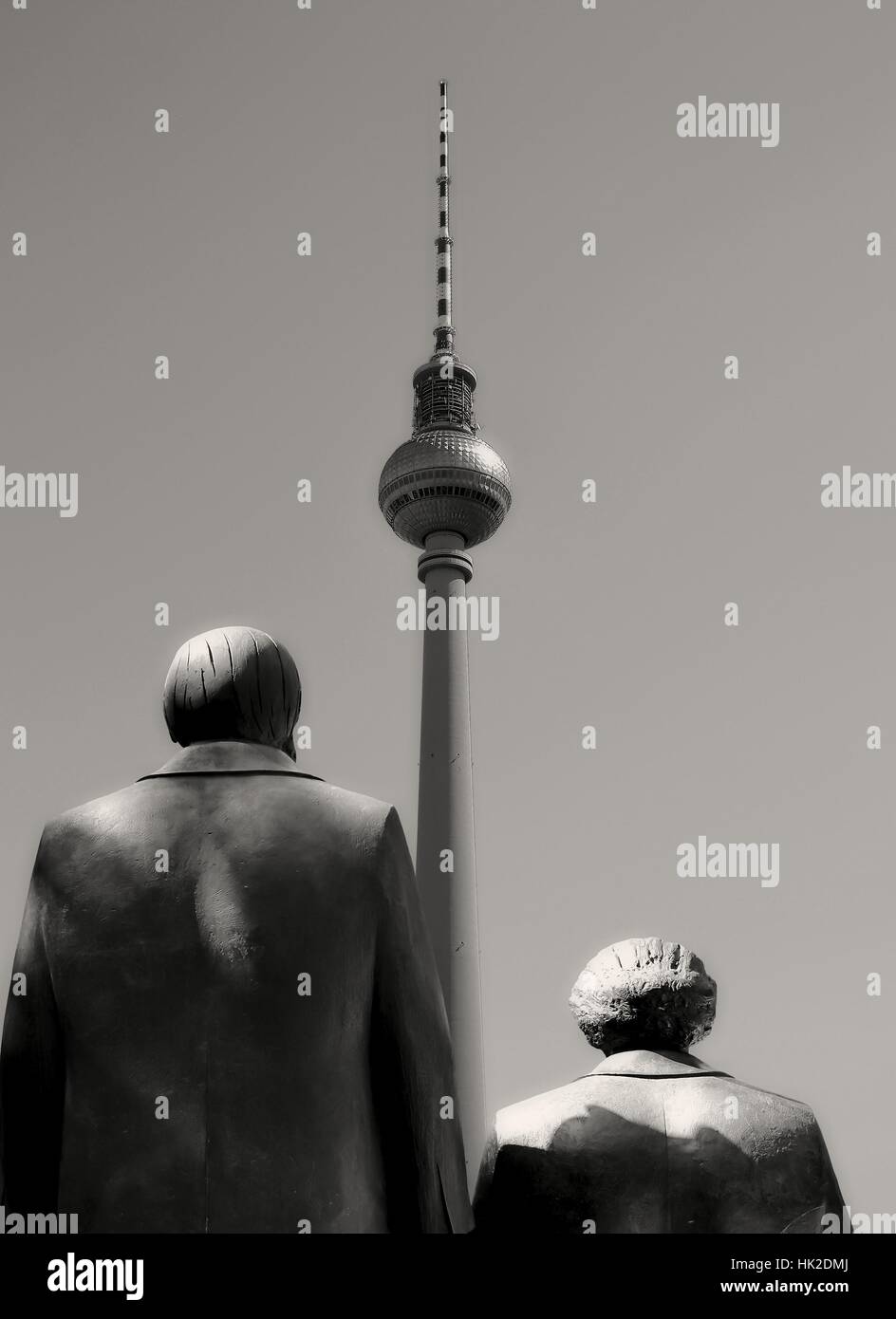 berlin, germany, german federal republic, television tower, emblem ...