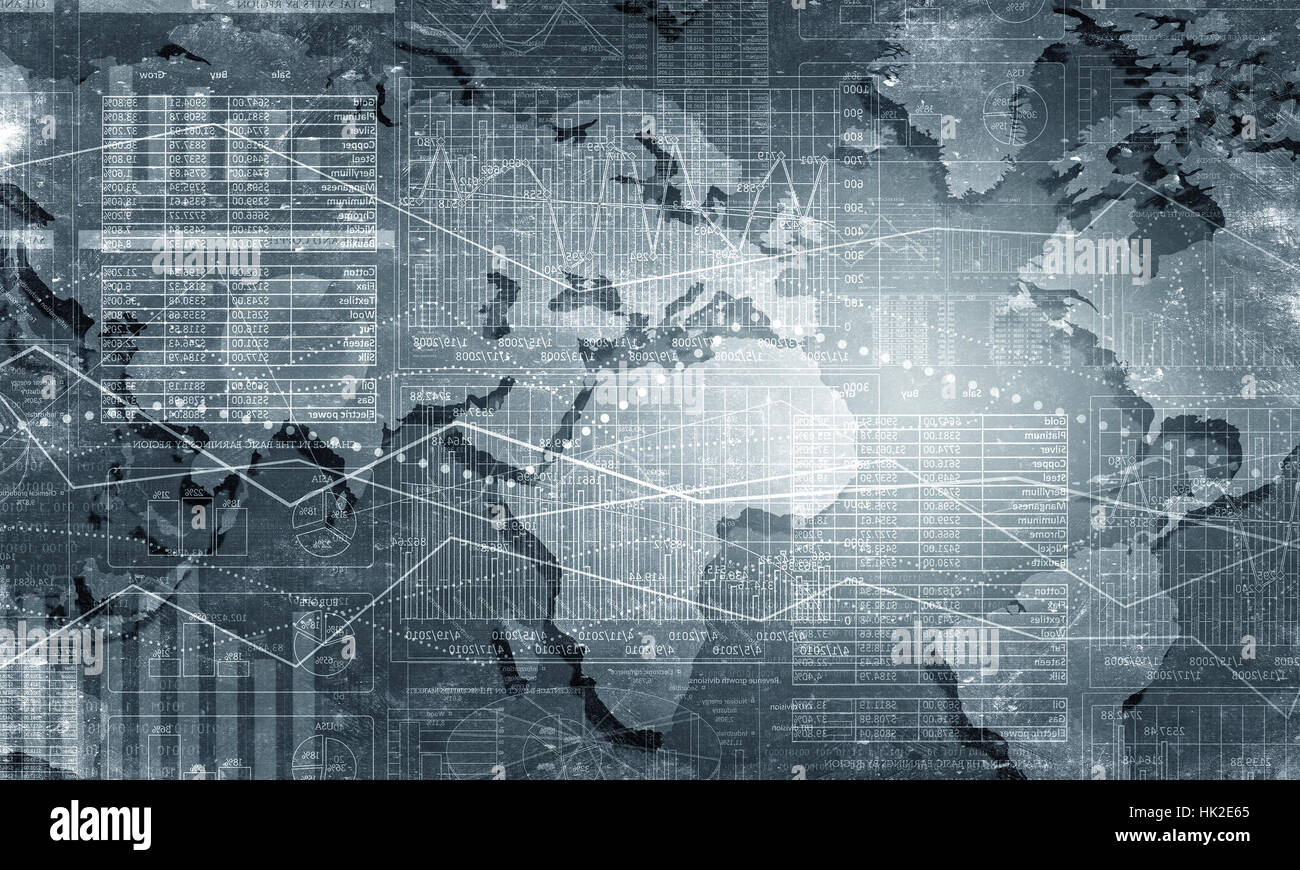 Background image with connection lines representing global interaction ...