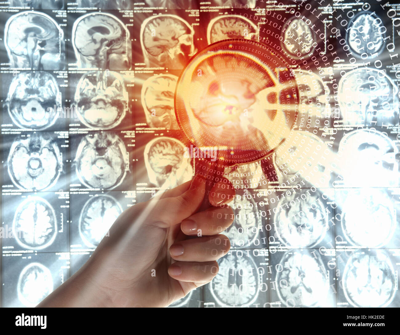 Results magnifier hi-res stock photography and images - Alamy