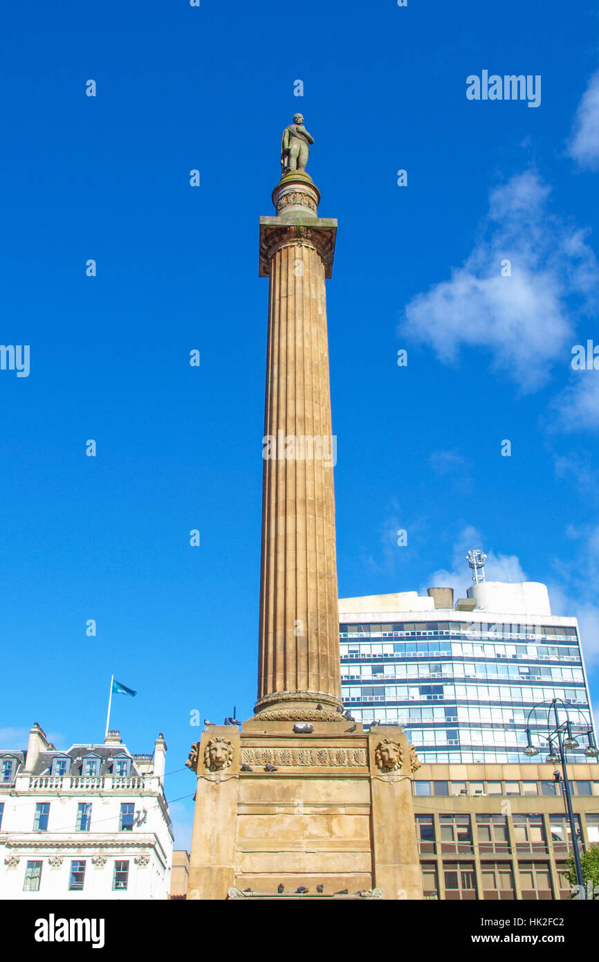 monument, statue, sculpture, square, scotland, column, britain ...