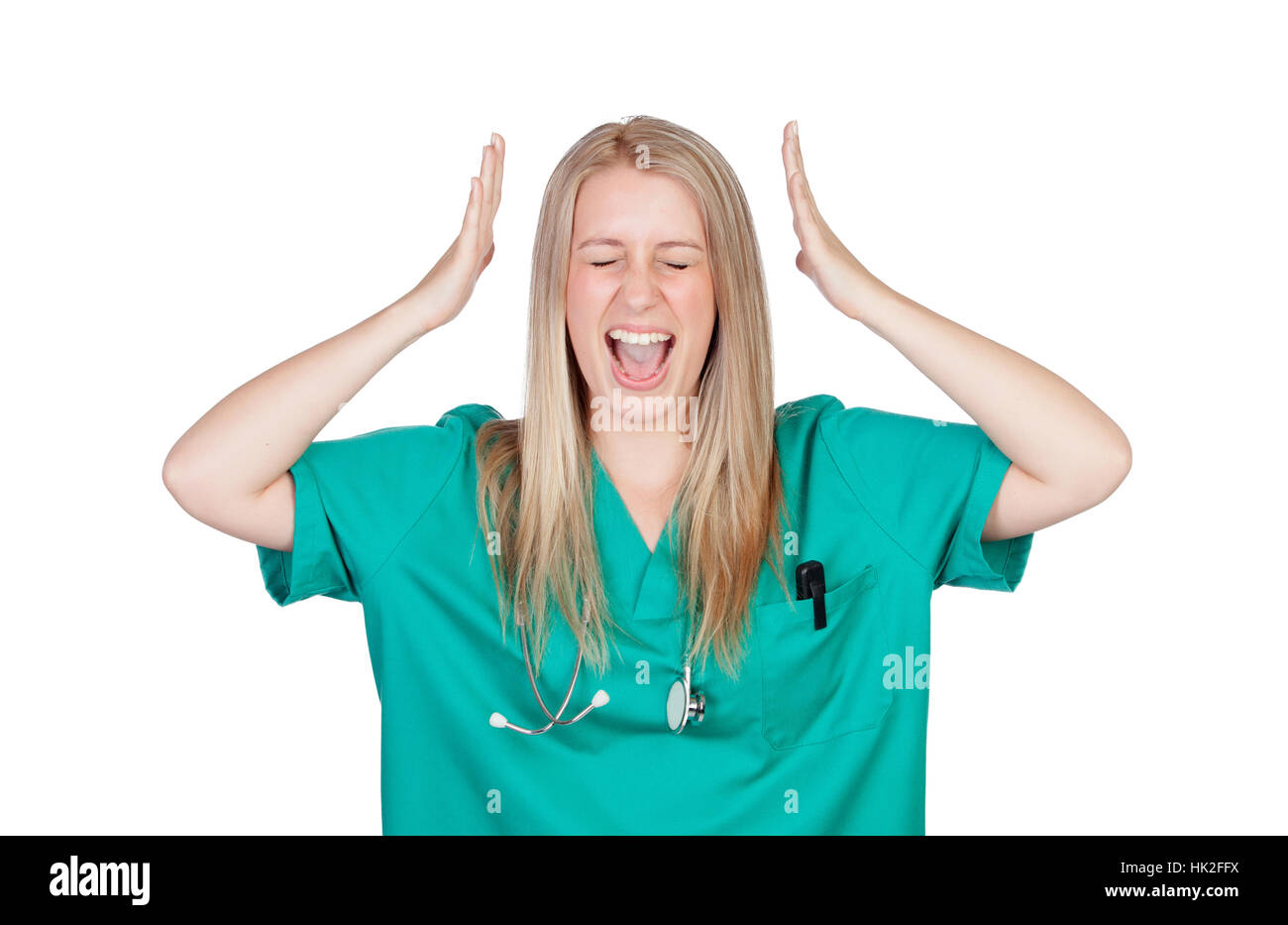 Hysterical women hi-res stock photography and images - Alamy