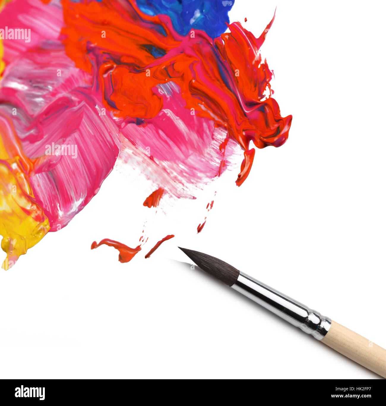 art, isolated, colour, confusion, mess, rainbow, brush, drawing, photo ...