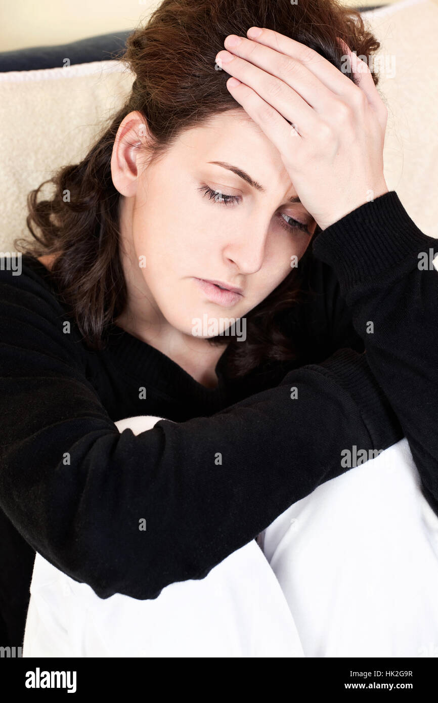 woman, health, female, emotional, bed, pain, sadness, tired, headache ...