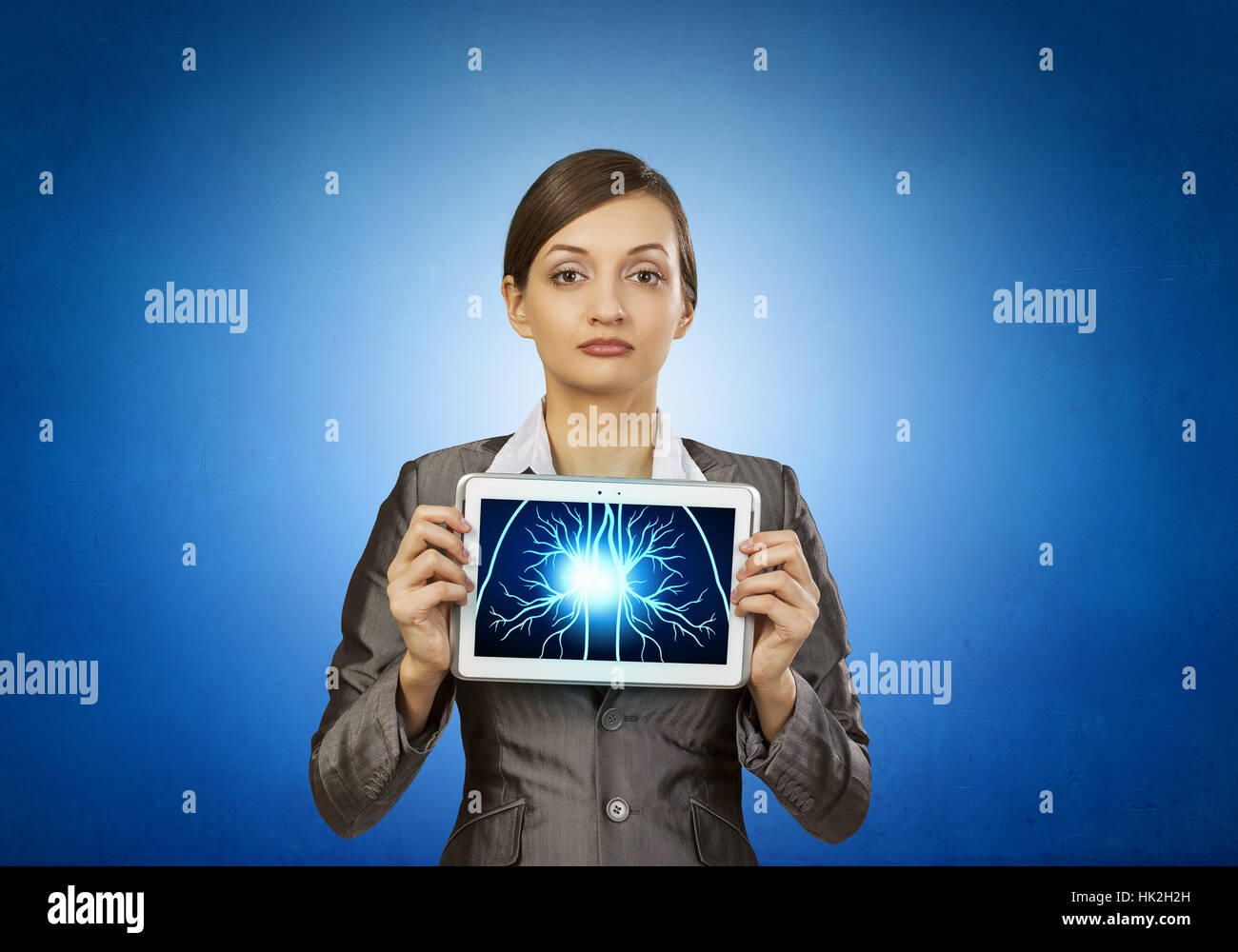 Thinking notebook woman tablet hi-res stock photography and images - Alamy