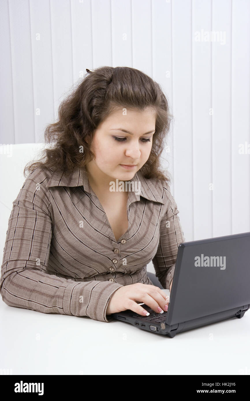 woman, office, laptop, notebook, computers, computer, career, write ...