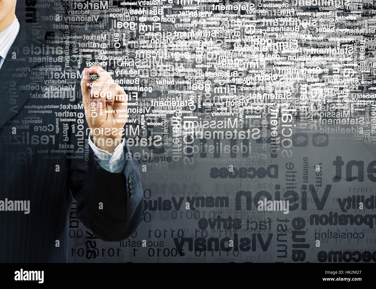 Businessman hand writing words hi-res stock photography and images - Alamy