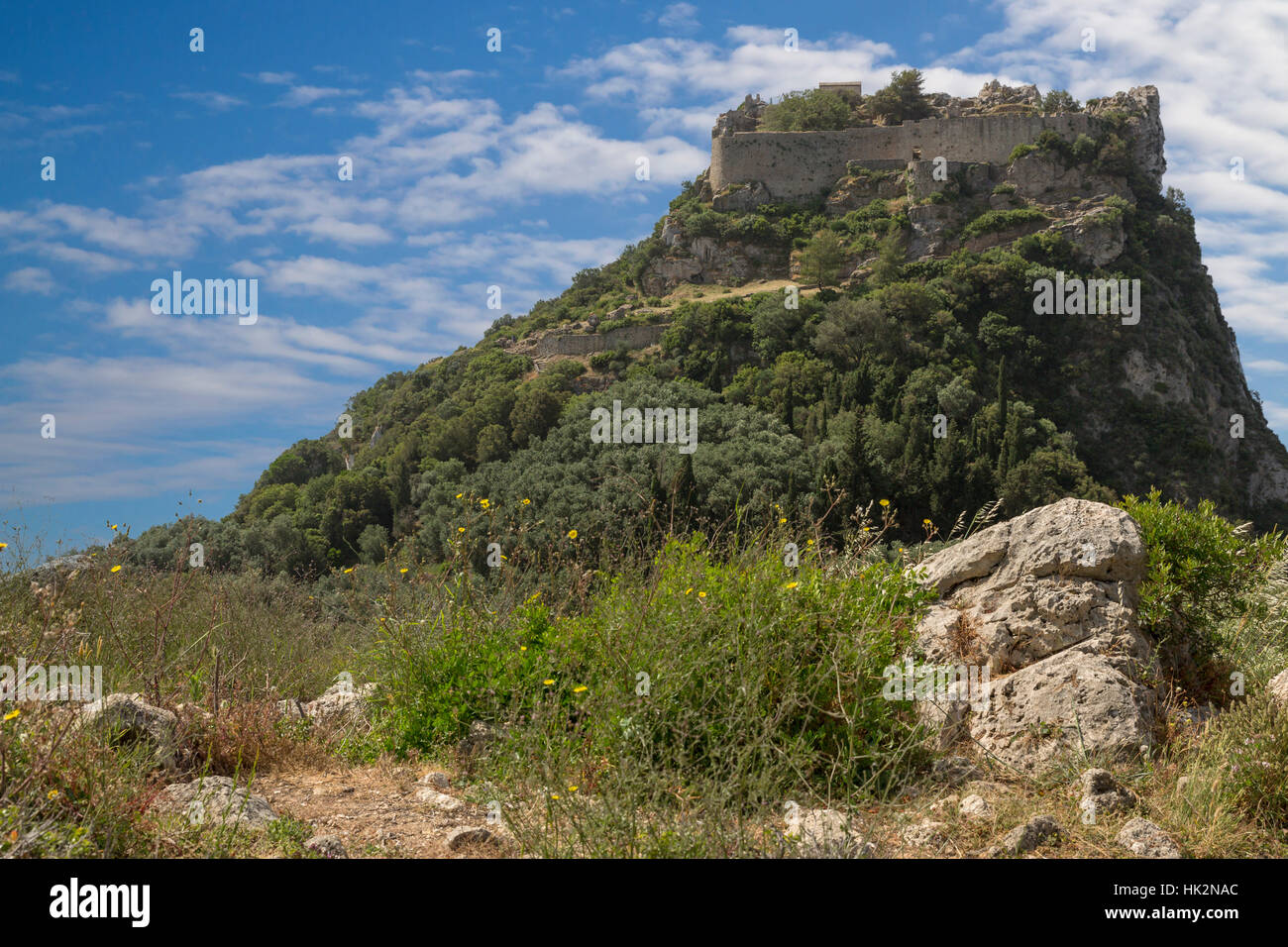 the angelokastro castle in corfu,greece Stock Photo - Alamy