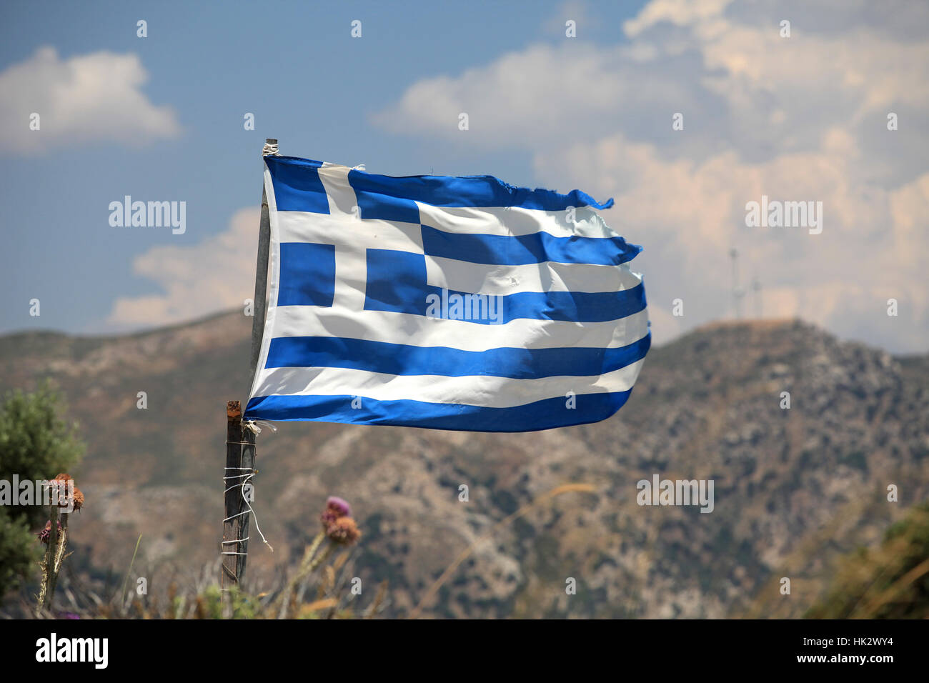 greece, flag, blue, colour, emblem, cross, greece, blank, european ...