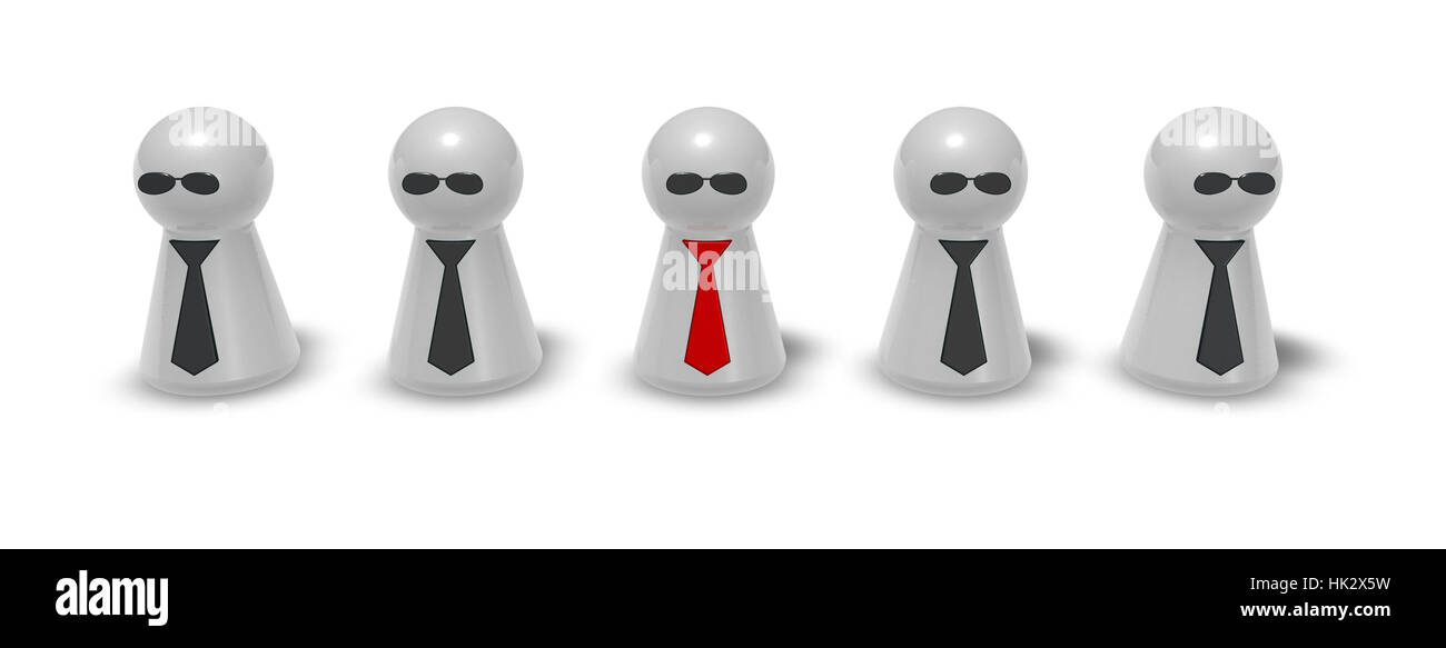 physiques, to watch out, monitoring, necktie, play figures, supervise ...