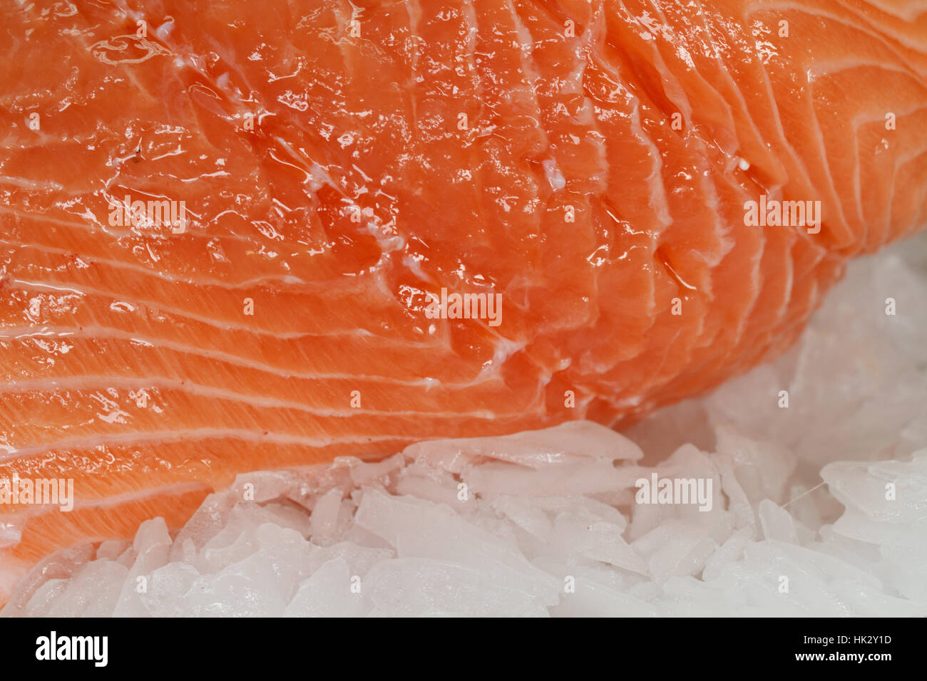 Fillet of salmon on ice close up. horizontal background Stock Photo - Alamy