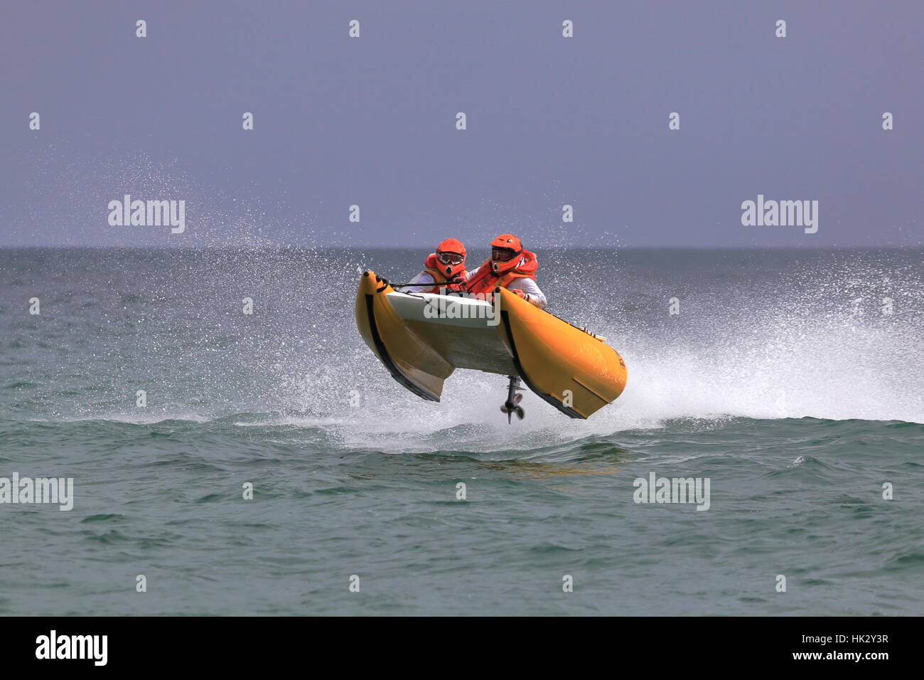 Thundercat offshore RIB circuit racing at Bournemouth Beach Dorset UK ...