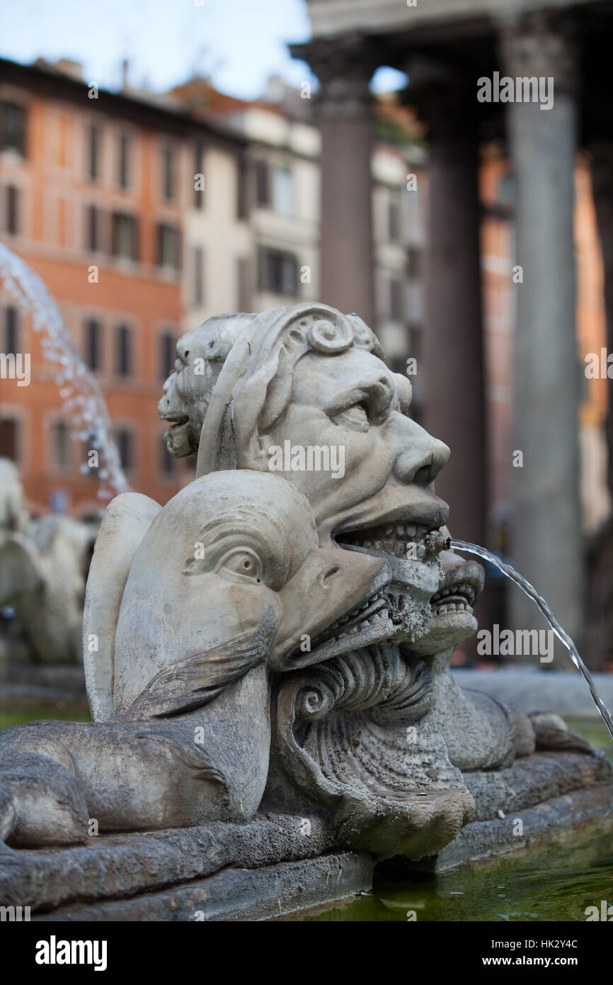 statue, sculpture, Rome, roma, fountain, pantheon, piazza, travel ...