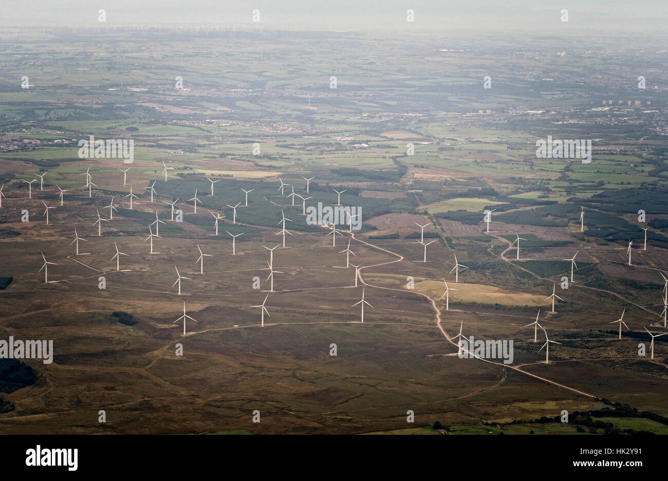 Windfarm scotland aerial hi-res stock photography and images - Alamy