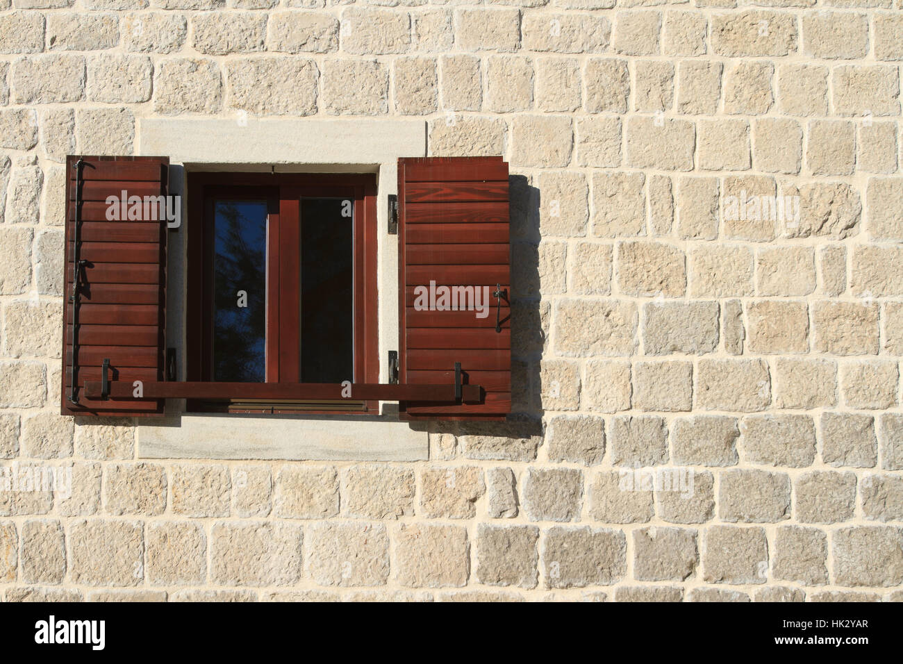 Window with shutters open closeup. horizontal Stock Photo - Alamy