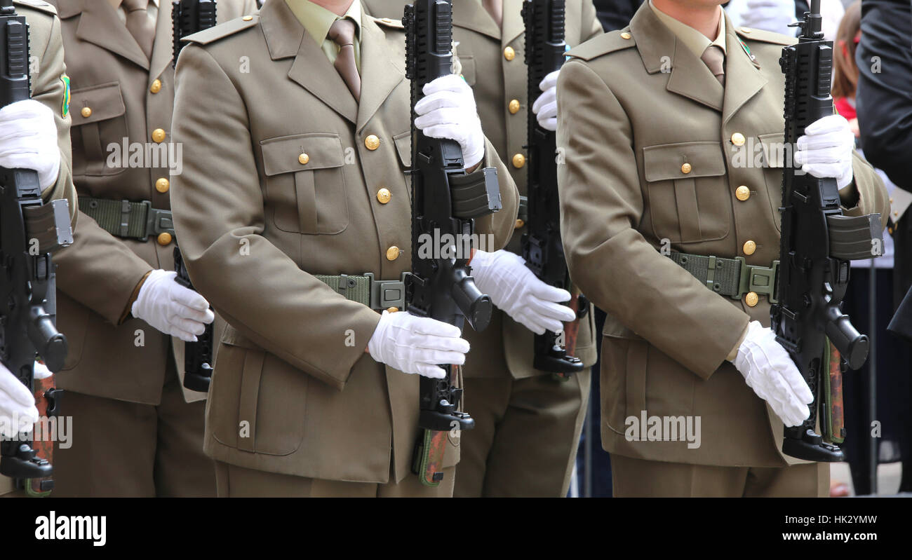 People of Italian Alpine Mountain Troops during the military parade for ...