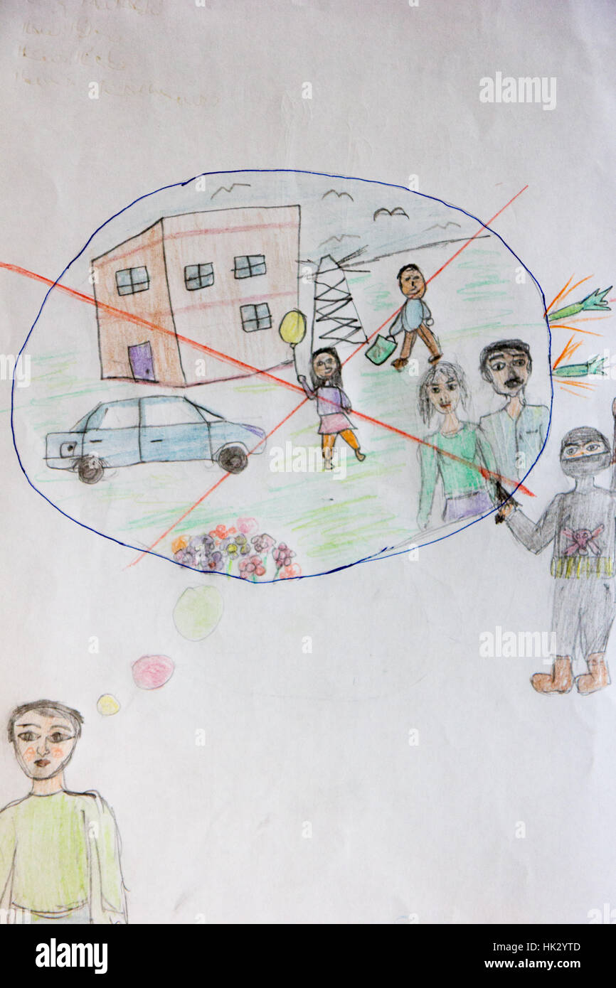 Syria child drawing hi-res stock photography and images - Alamy