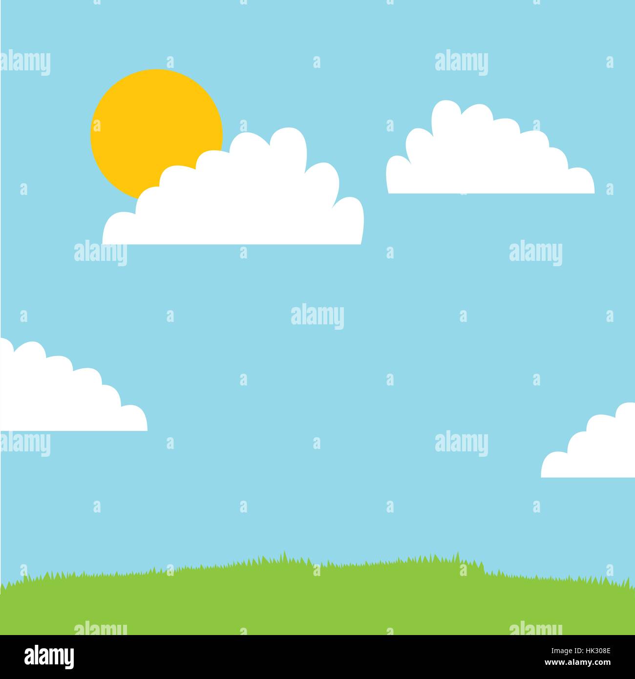 landscape background design, colorful design vector illustration Stock ...