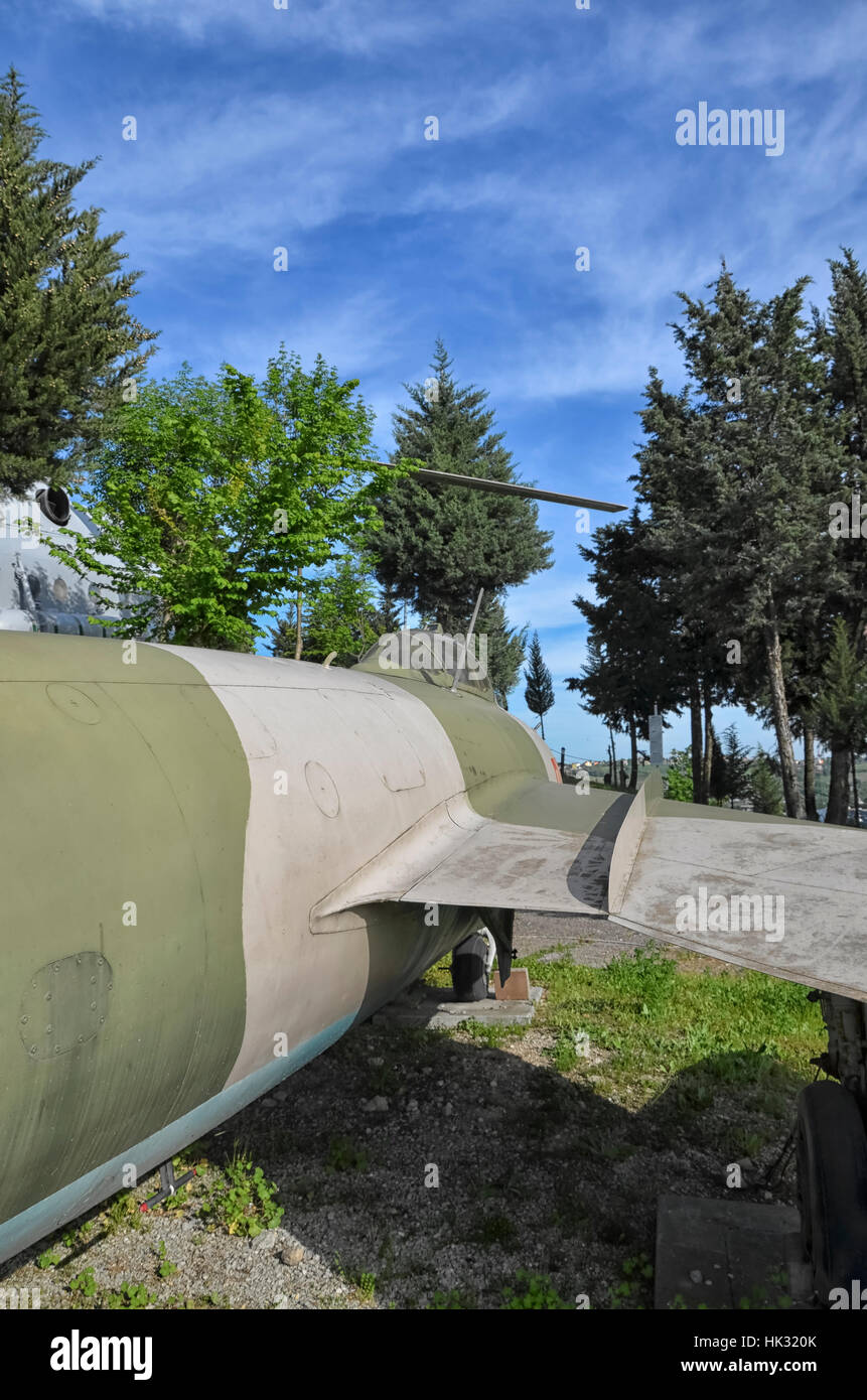View of the fuselage of the Lim-6 jet fighter Stock Photo - Alamy