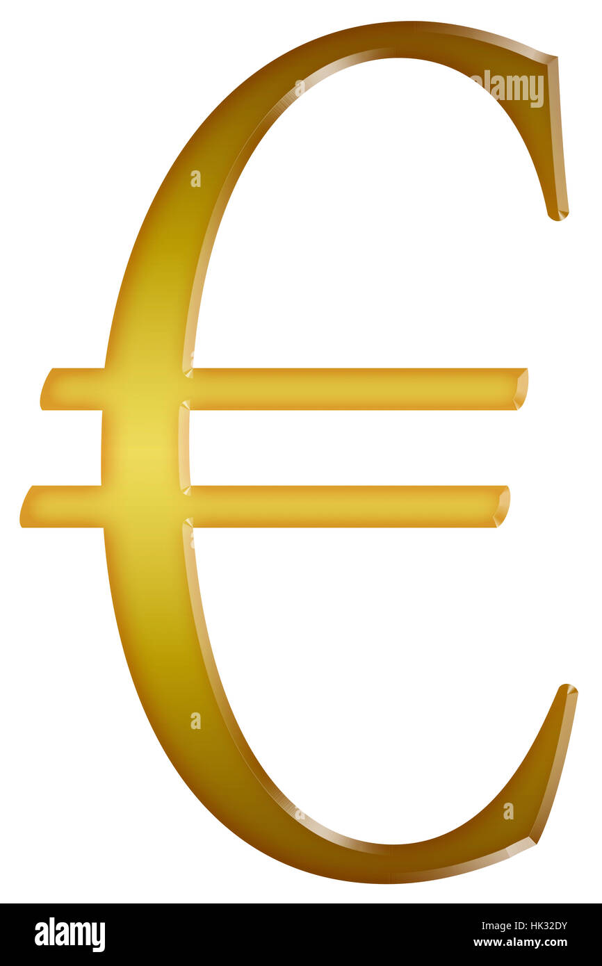 euro symbol in gold Stock Photo - Alamy