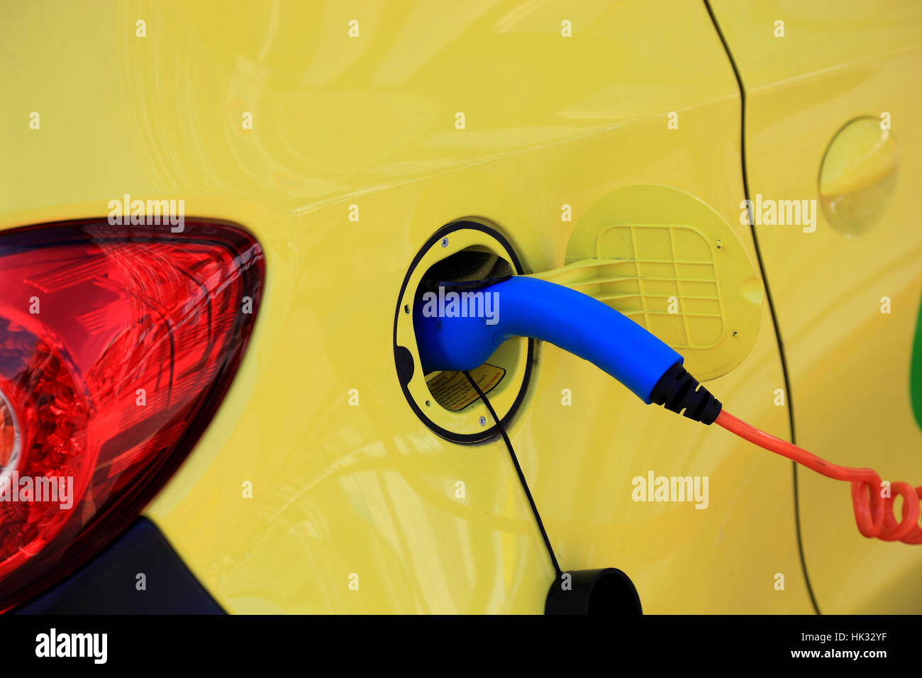 Italy, city of Milan, electric car sharing service, electric cars, e ...