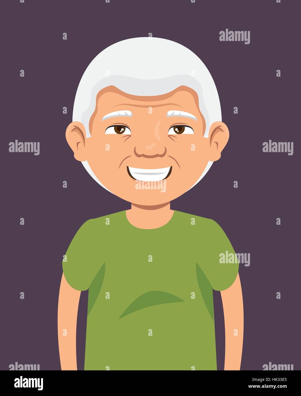 grandpa avatar character icon vector illustration design Stock Vector ...