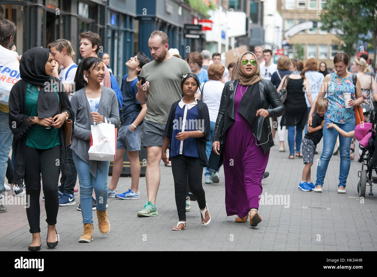 Different nationalities crowd hi-res stock photography and images - Alamy
