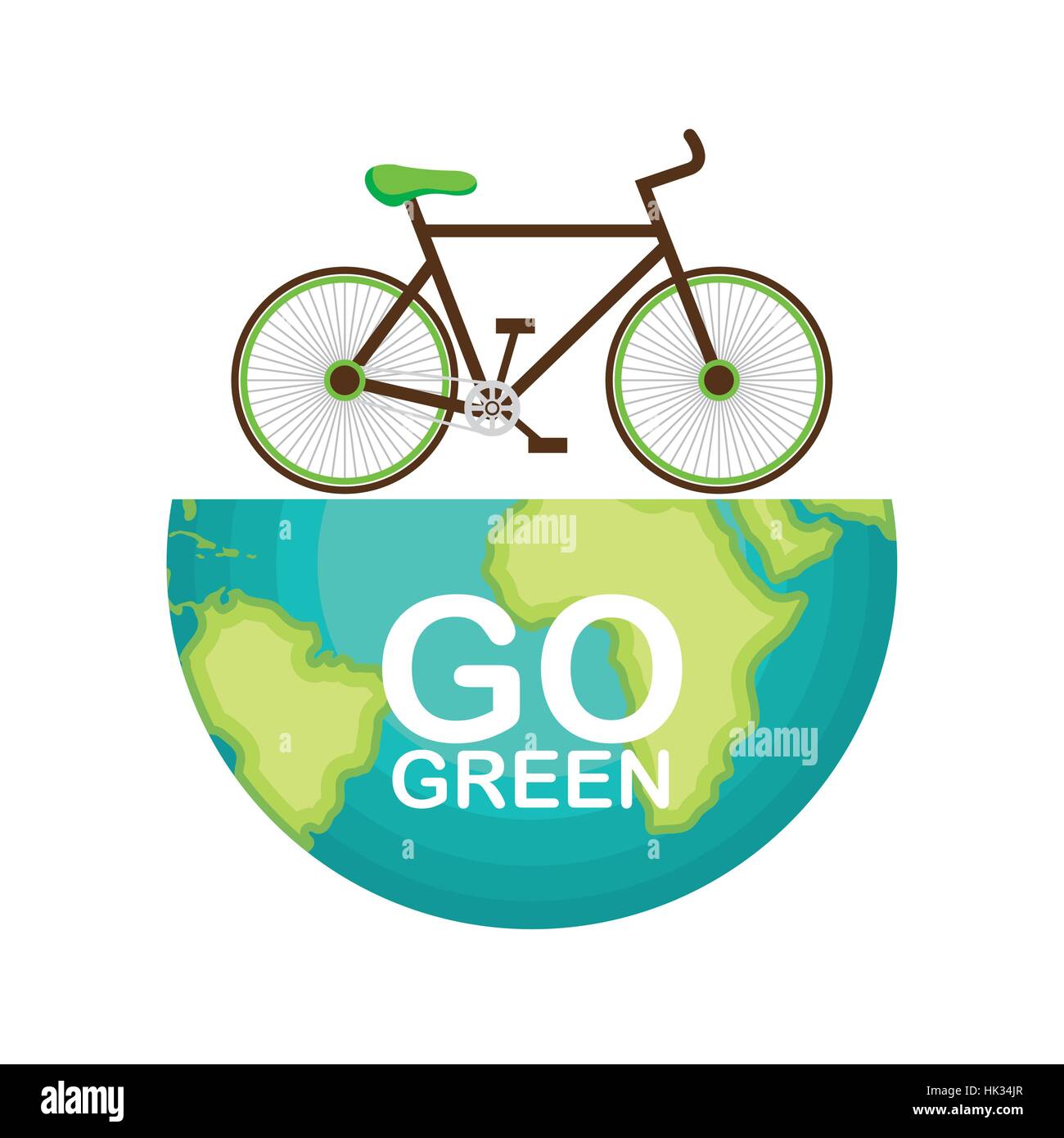 go green ecology poster vector illustration design Stock Vector Image ...