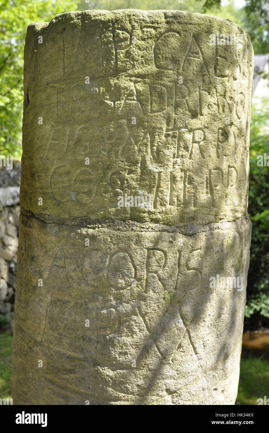 Stone carved writing Stock Photo - Alamy