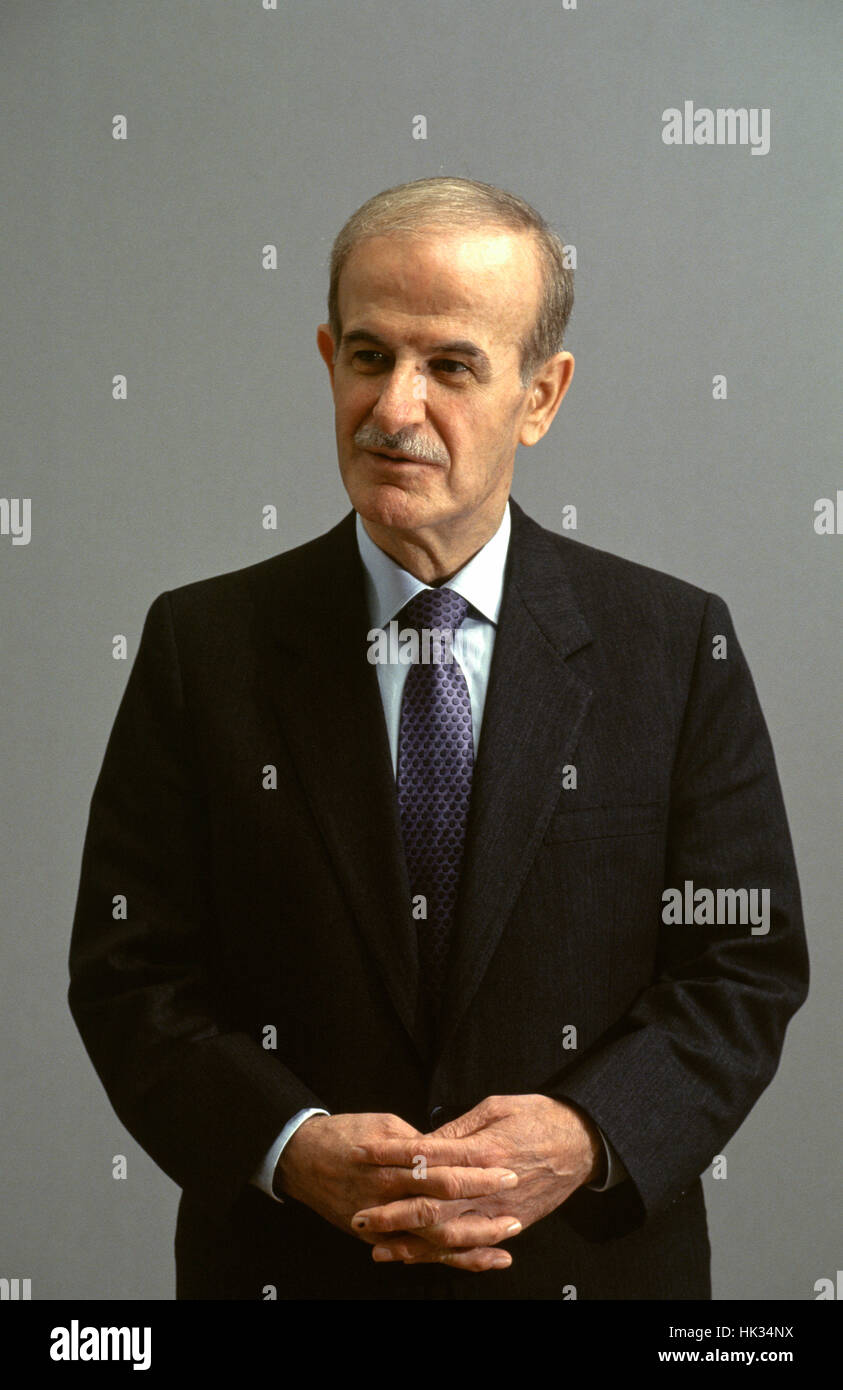 Damascus 1990s - Hafez Al Assad at the Presidential palace in Damascus ...