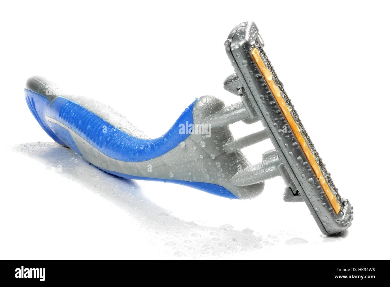 wet disposable razor isolated on white background Stock Photo - Alamy