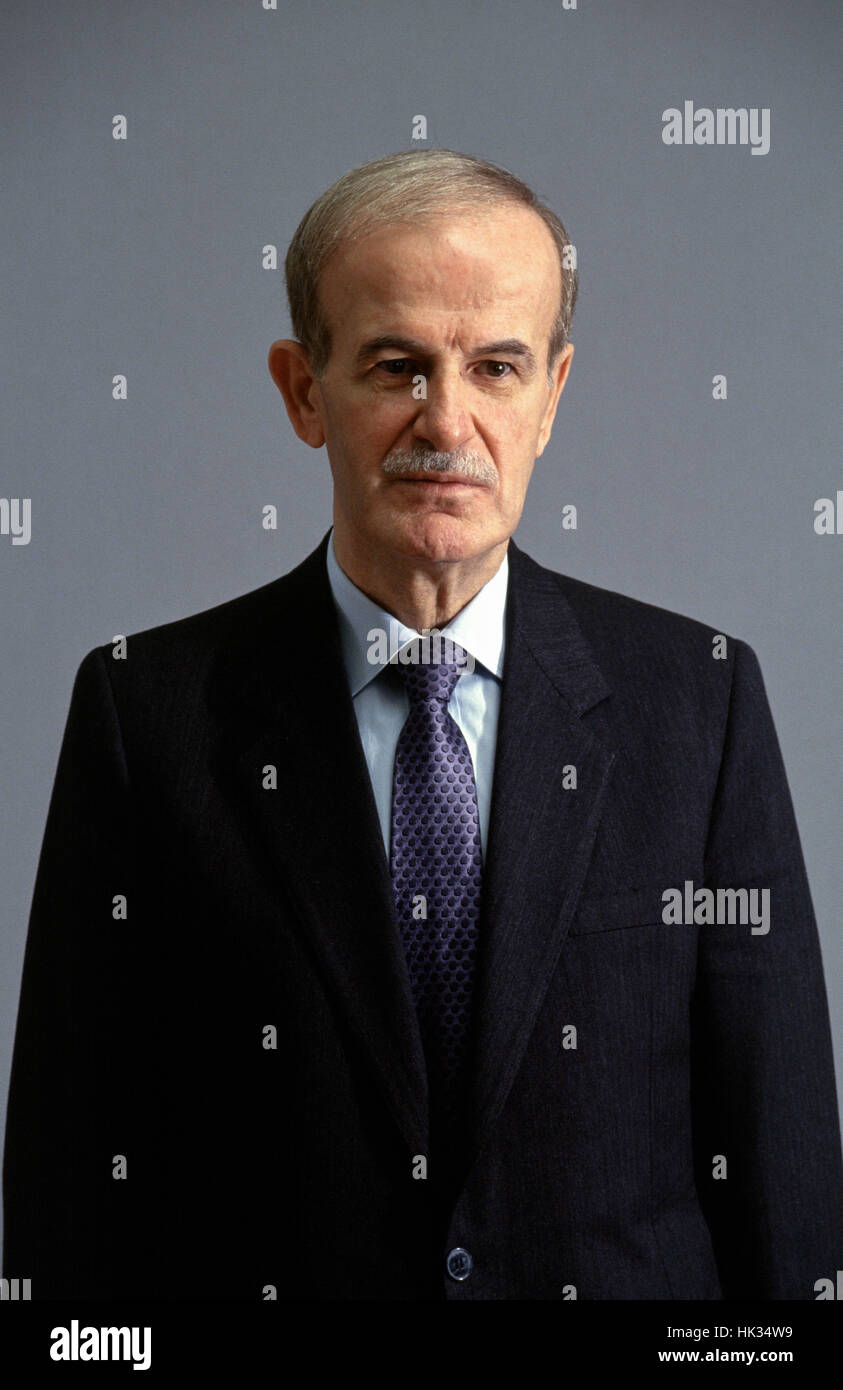 Damascus 1990s - Hafez Al Assad at the Presidential palace in Damascus ...