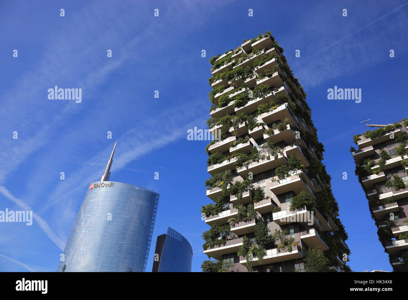 Italy, City of Milan, Project, Bosco Verticale, vertical forest, high ...