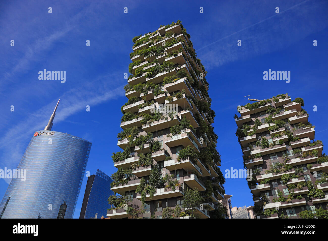 Italy, City of Milan, Project, Bosco Verticale, vertical forest, high ...