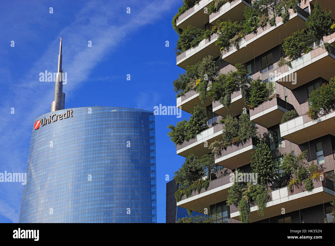 Italy, City of Milan, Project, Bosco Verticale, vertical forest, high ...